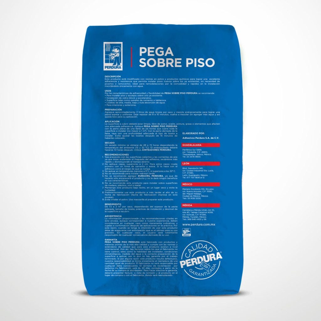 Pega Sobre Piso - Perdura